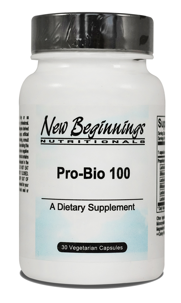 Pro-Bio 100 (30 caps) - Probiotics - New Beginnings Nutritionals